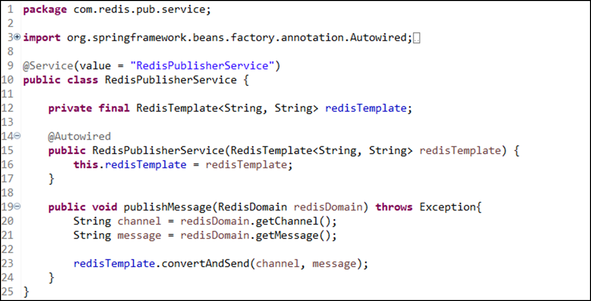 Spring Boot Redis Publisher