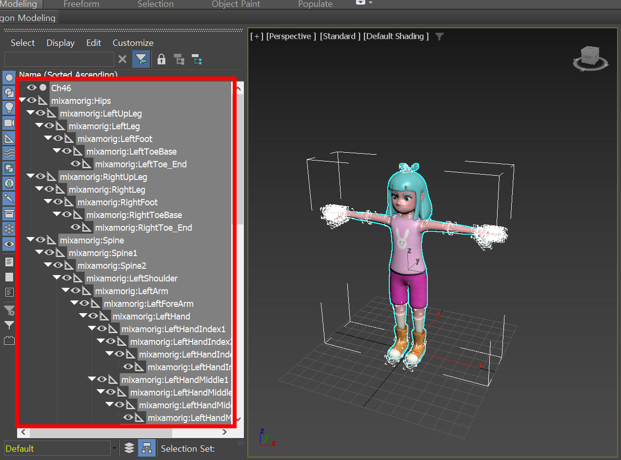 유니티에서 3D 캐릭터 모델의 휴머노이드 아바타 생성하기(Humanoid Avatar)