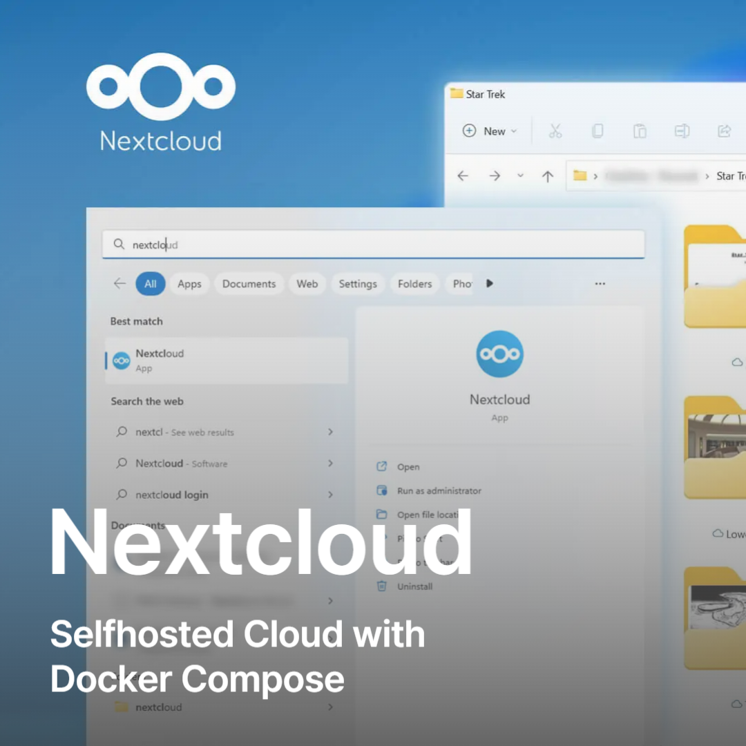 Nextcloud Docker Compose (Nginx + MariaDB 조합) 셋업 — 연구노트