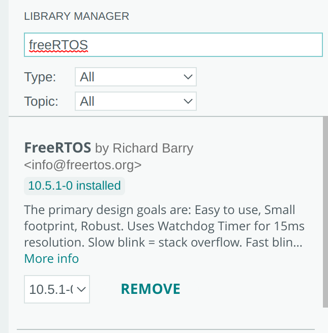 1. Arduino 에 freeRTOS 설치하기 및 사용하기