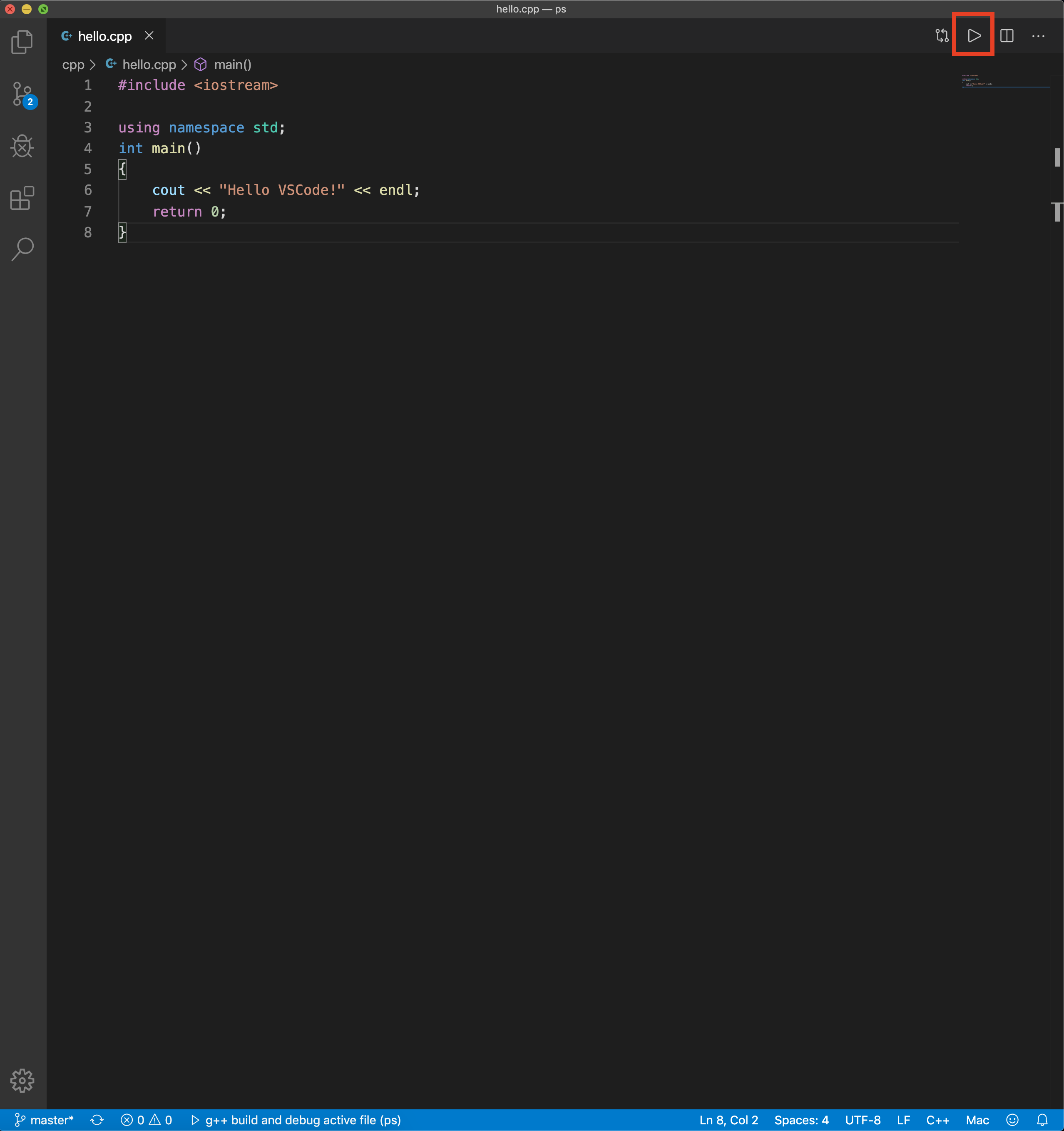 [VSCode] macOS에서 Visual Studio Code로 C/C++ 코딩하기(1) - Extension 설치