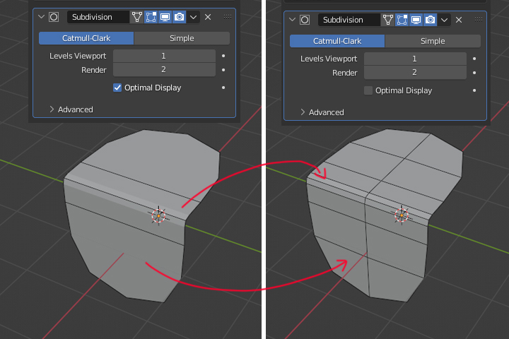 [blender modeling] 01. subdivide modifier 사용하기 (1)