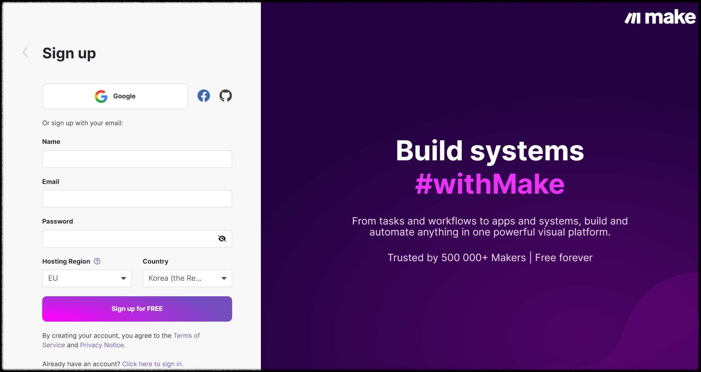 메이크(make) 가입 및 노션(Notion) 연결 가이드: 노코드 자동화 설정 방법