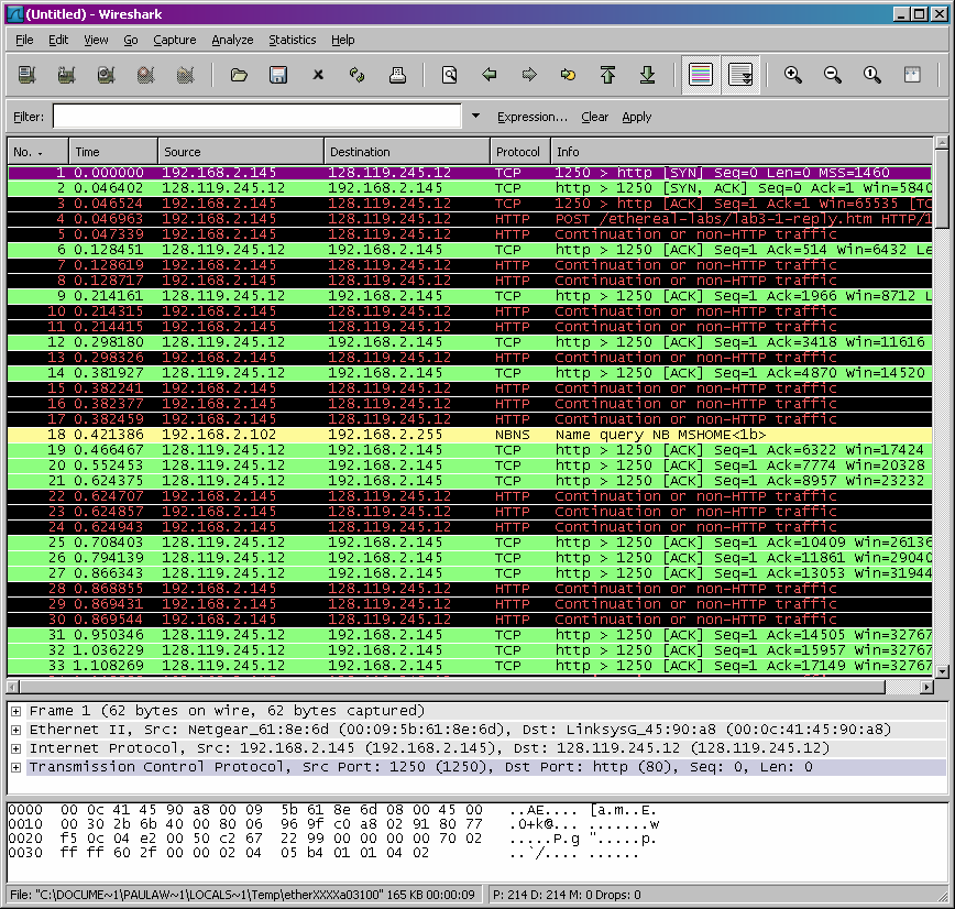 Wireshark Lab: TCP