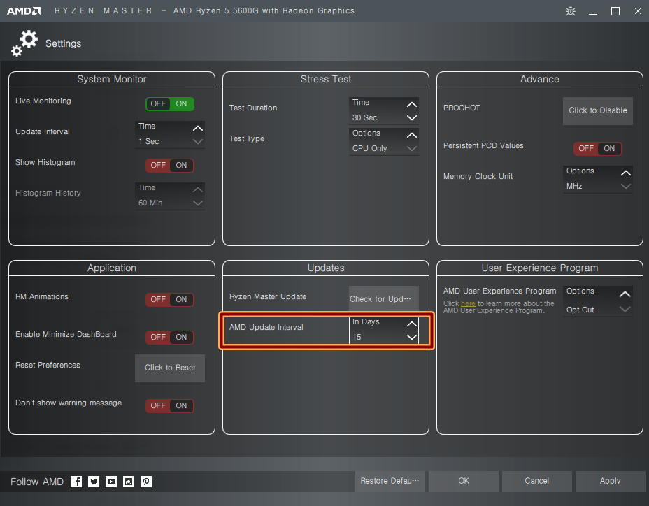 AMDAutoUpdate.exe 팝업창은 AMD Ryzen Master 프로그램 때문...
