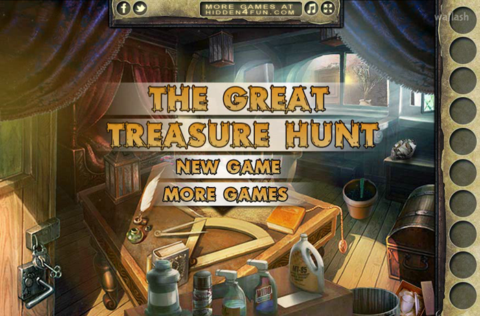 Hidden4Fun 숨은그림찾기 - The Great Treasure Hunt - 플래시게임 | 와플래시 게임 아카이브
