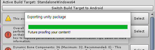 VRChat 아바타 Unity 문제 해결 - missing script