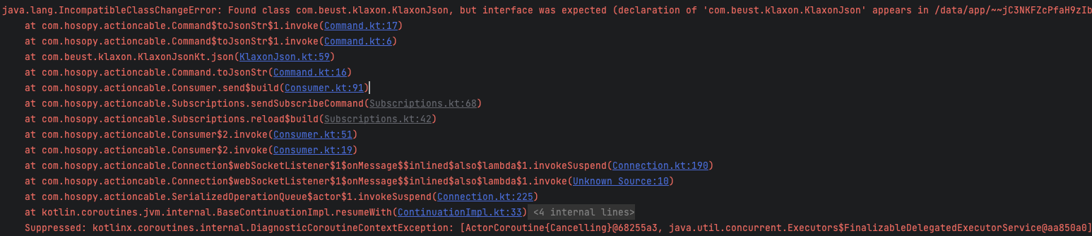 java.lang.IncompatibleClassChangeError: Found class... :: DN_Developer java.lang.IncompatibleClassChangeError: Found class... :: DN_Developer