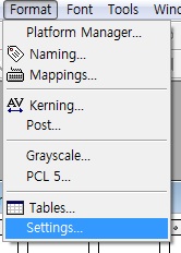 오픈타입을 트루타입으로 변환하기!
