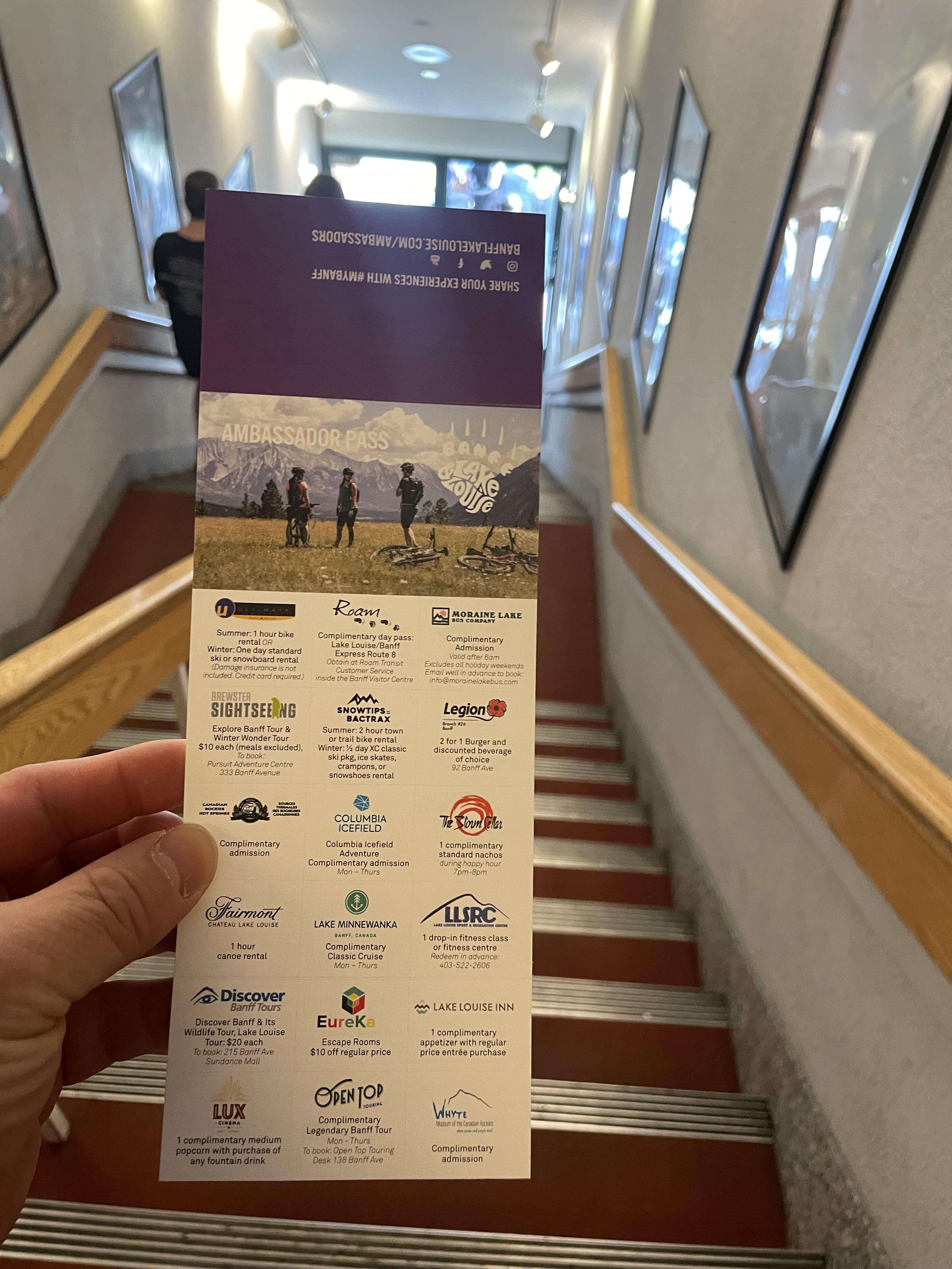 밴프 앰버서더 Pass Banff Ambassador Pass를 받고 무료여행을 즐기자. 쿠폰 정리.