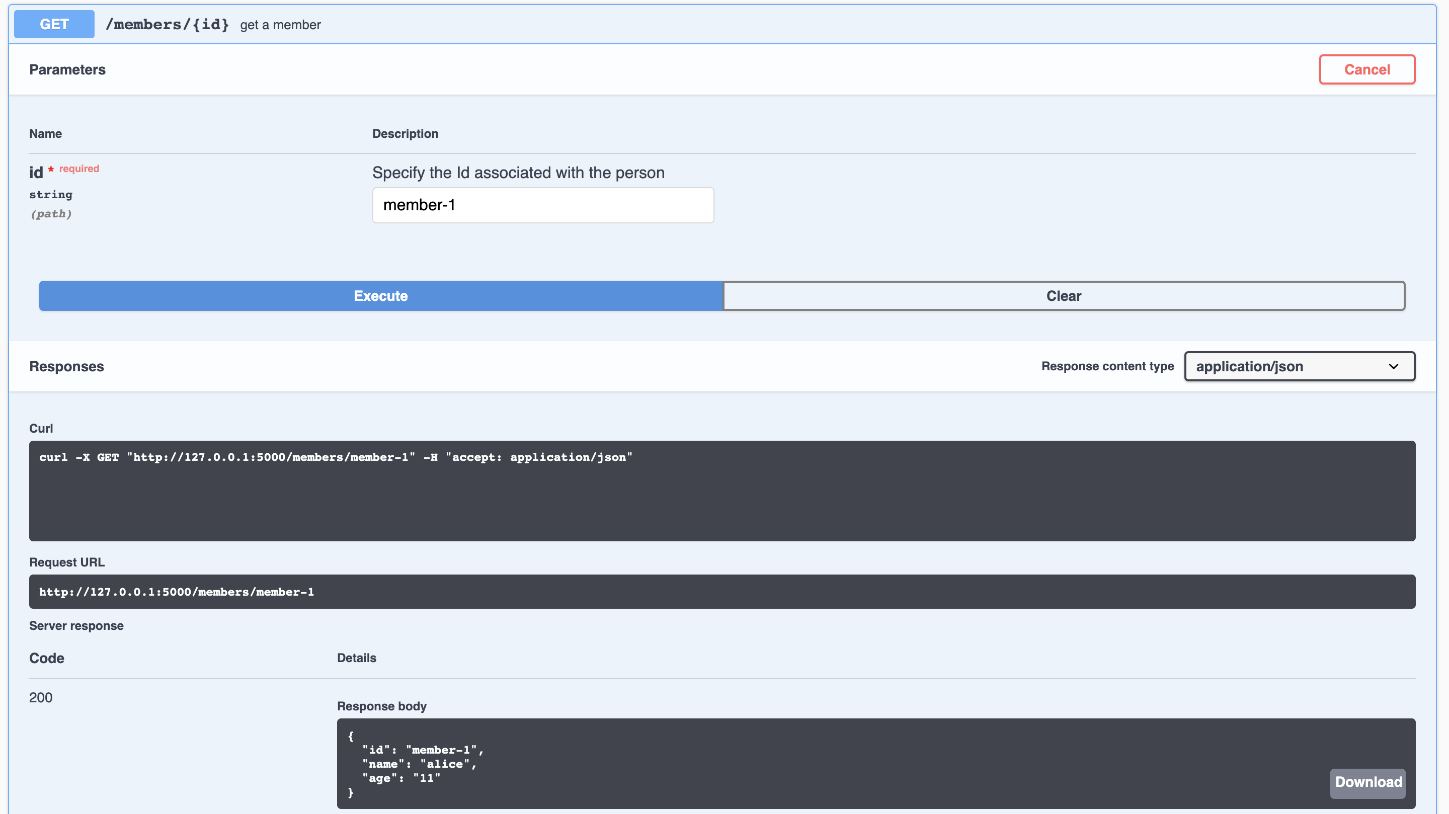 Flask, Flask-RESTPlus, and Swagger UI