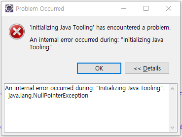 [Eclipse] An internal error occurred during: "Initializing Java Tooling ...