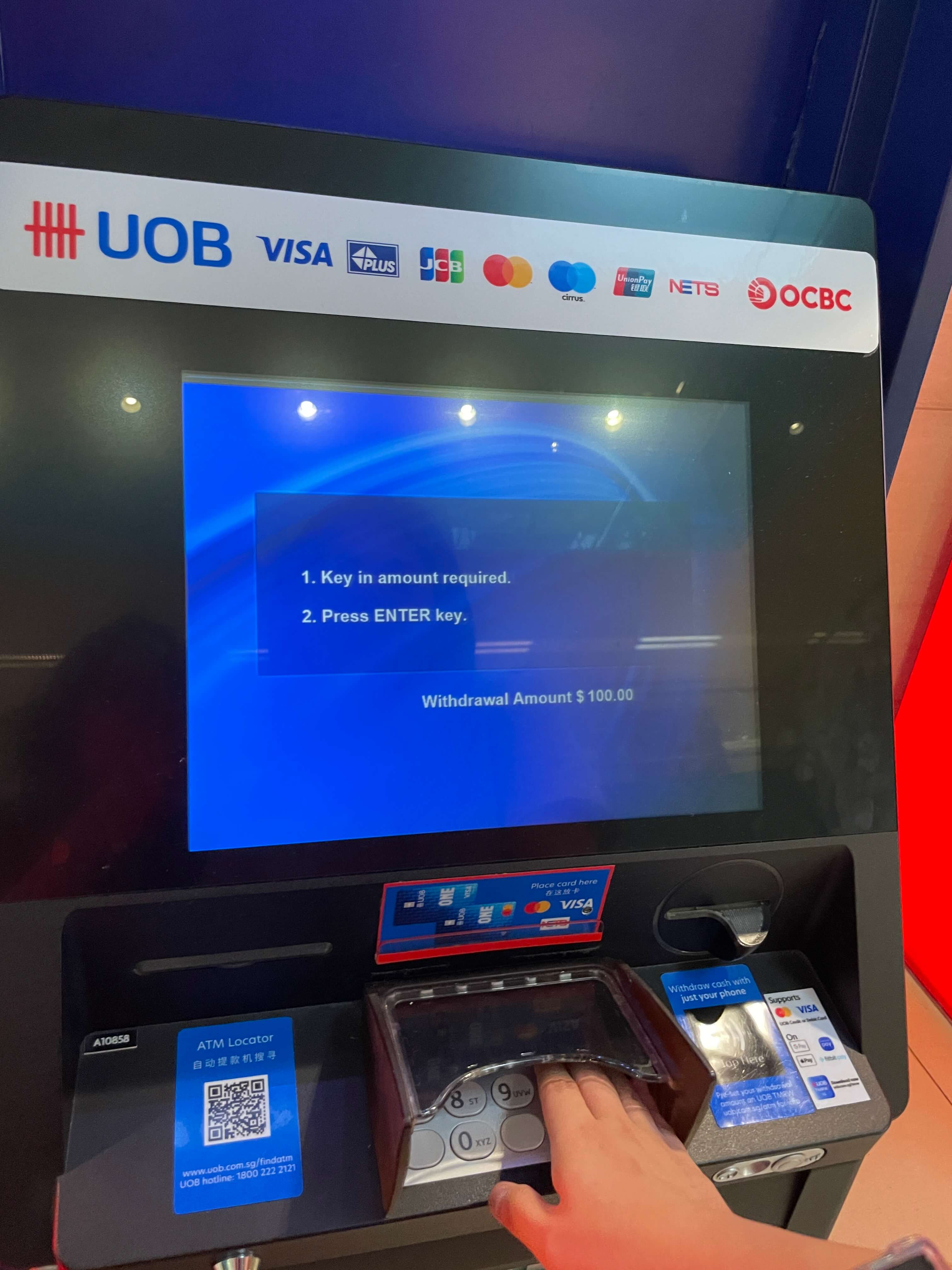 싱가포르 환전 - 트래블월렛 수수료 0원 은행 / ATM 위치 / 인출 방법 총정리