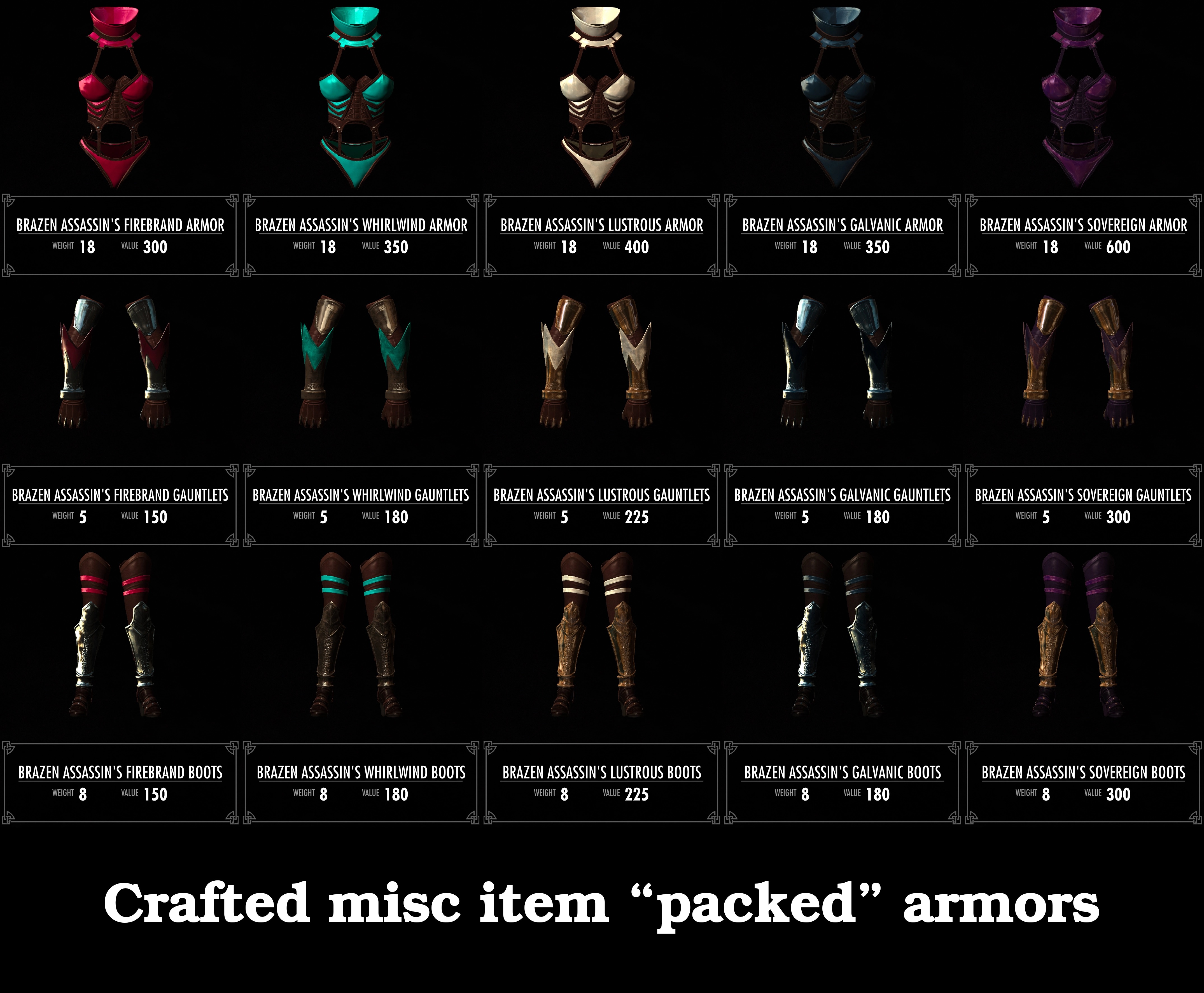 Brazen Assassin Armor