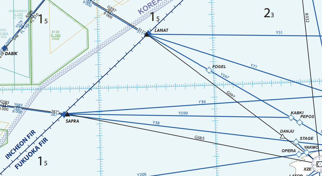 ENROUTE CHARTS - ROUTE에 대하여