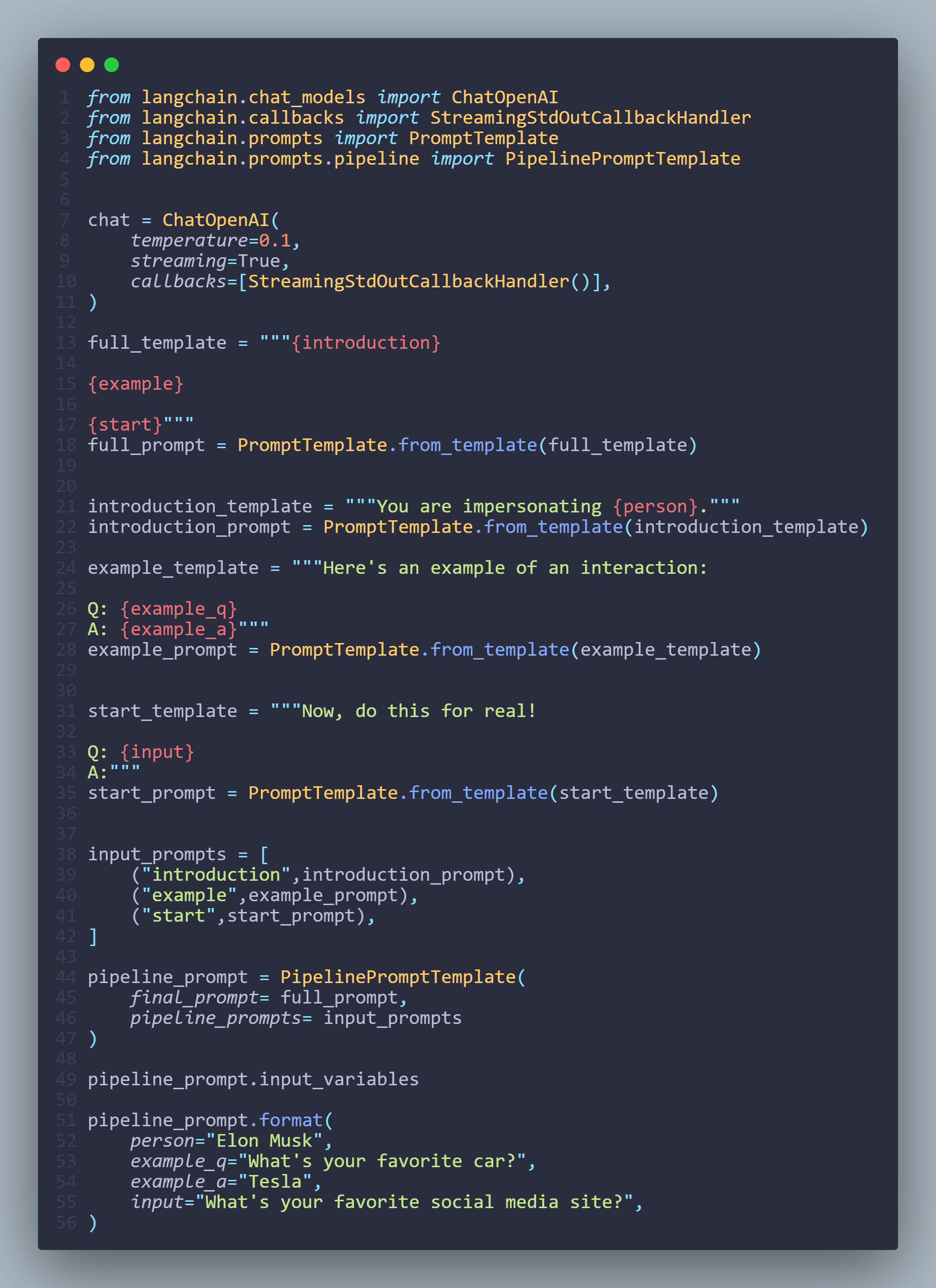 [GPT] PipelinePromptTemplate