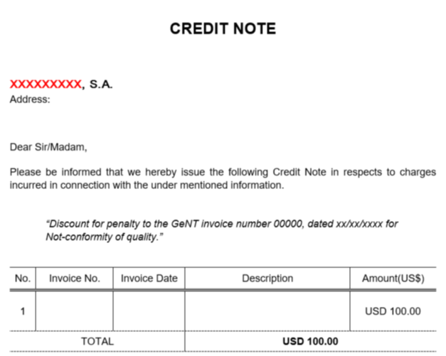 Debit Note Dan Credit Note - New Invoice