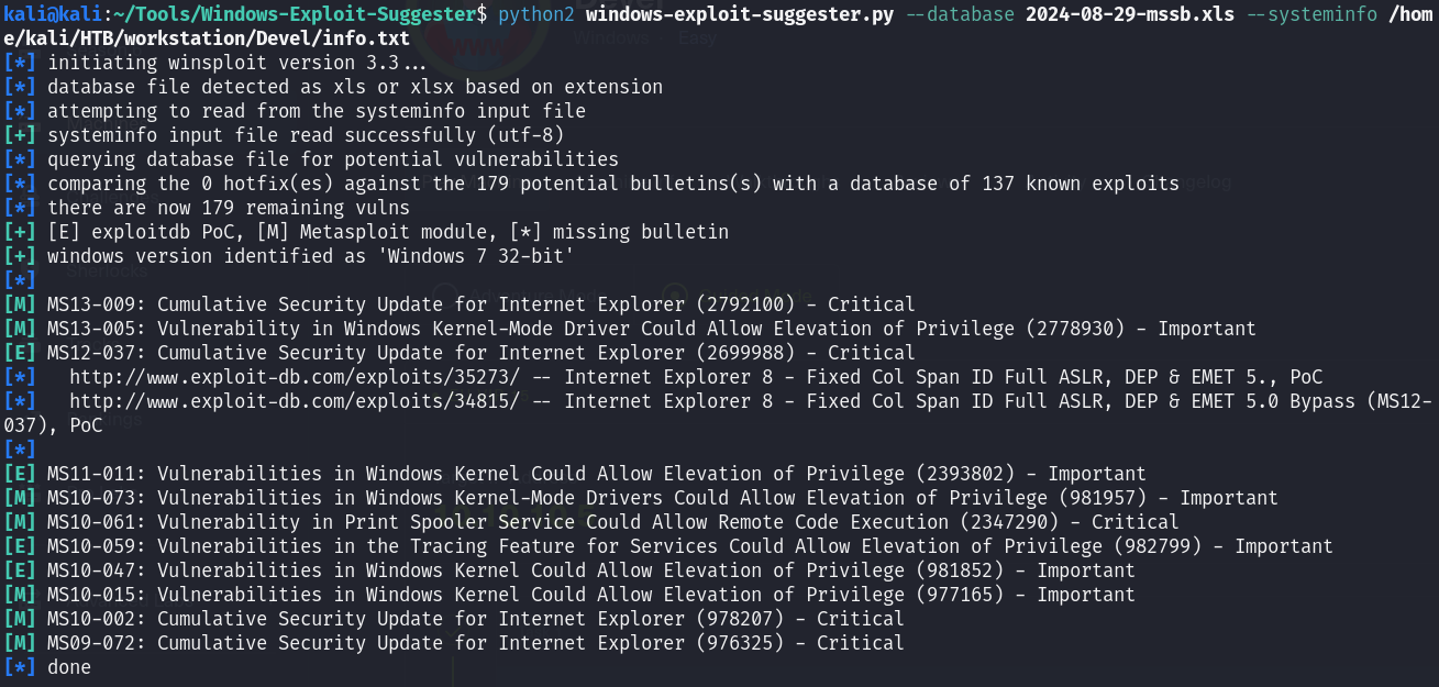 HTB - Devel 풀이 :: 공부방