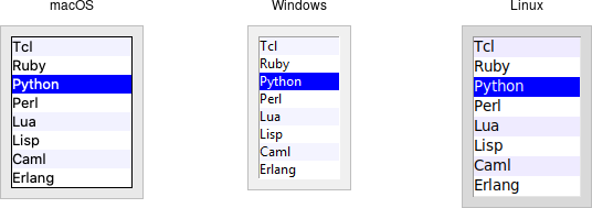 [Tkinter] 11. 리스트박스 Listbox 위젯