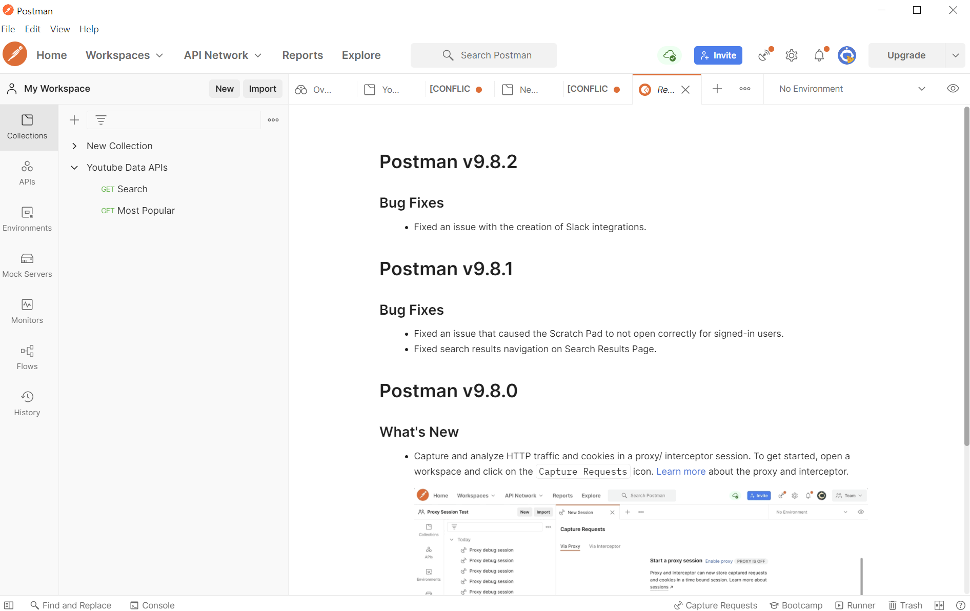 POSTMAN (request, code추출)