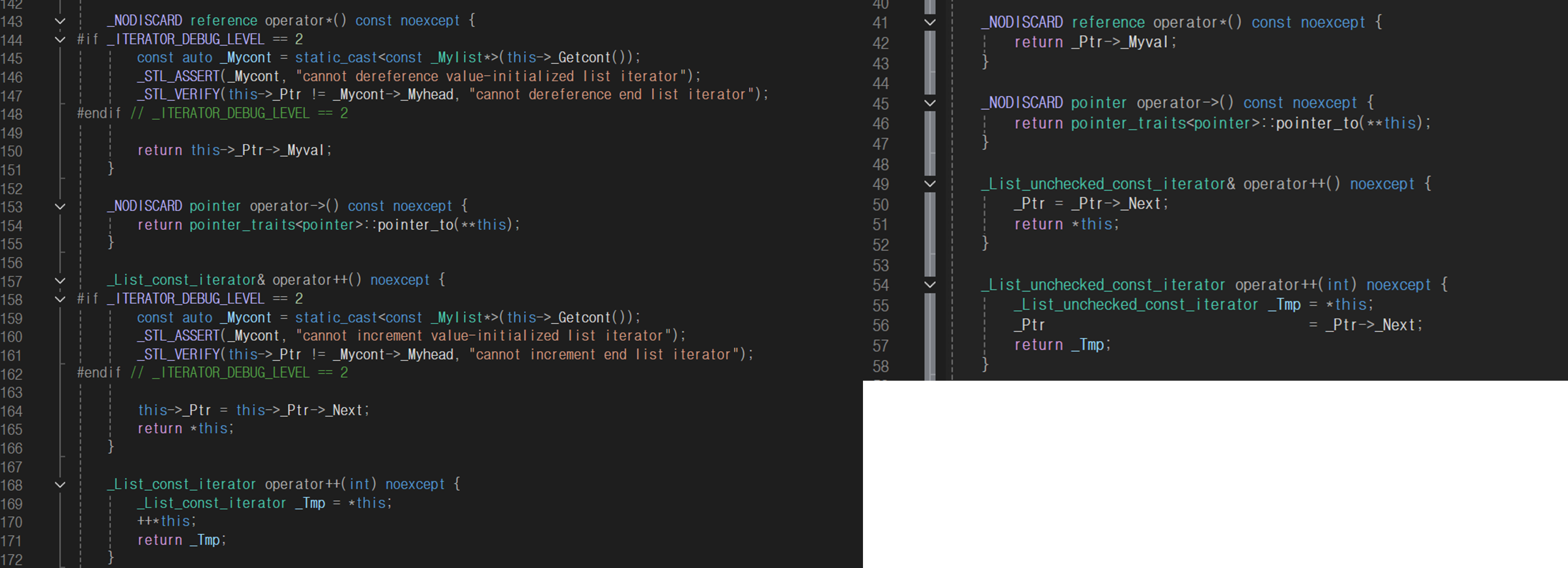 stl. unchecked iterator