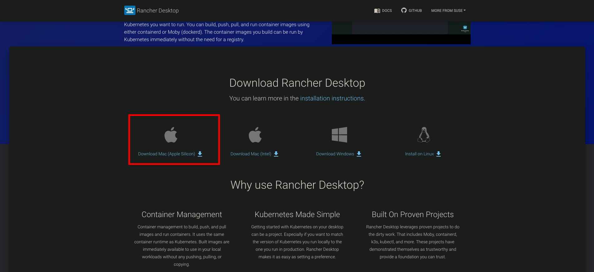 [Rancher] Docker Desktop을 대체해보자