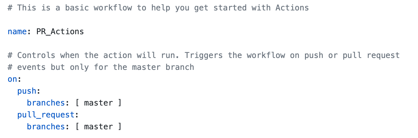 Github Actions ) Pull Request