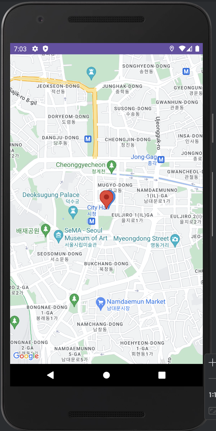 [Android/Kotlin] Google Map API 사용해서 구글 지도맵 만들기