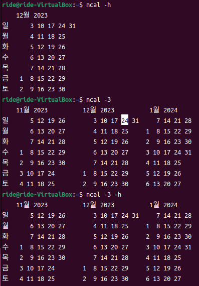 [Linux Command Line] 명령어 기초 -3, 커맨드 구조(command, option, arguments ...
