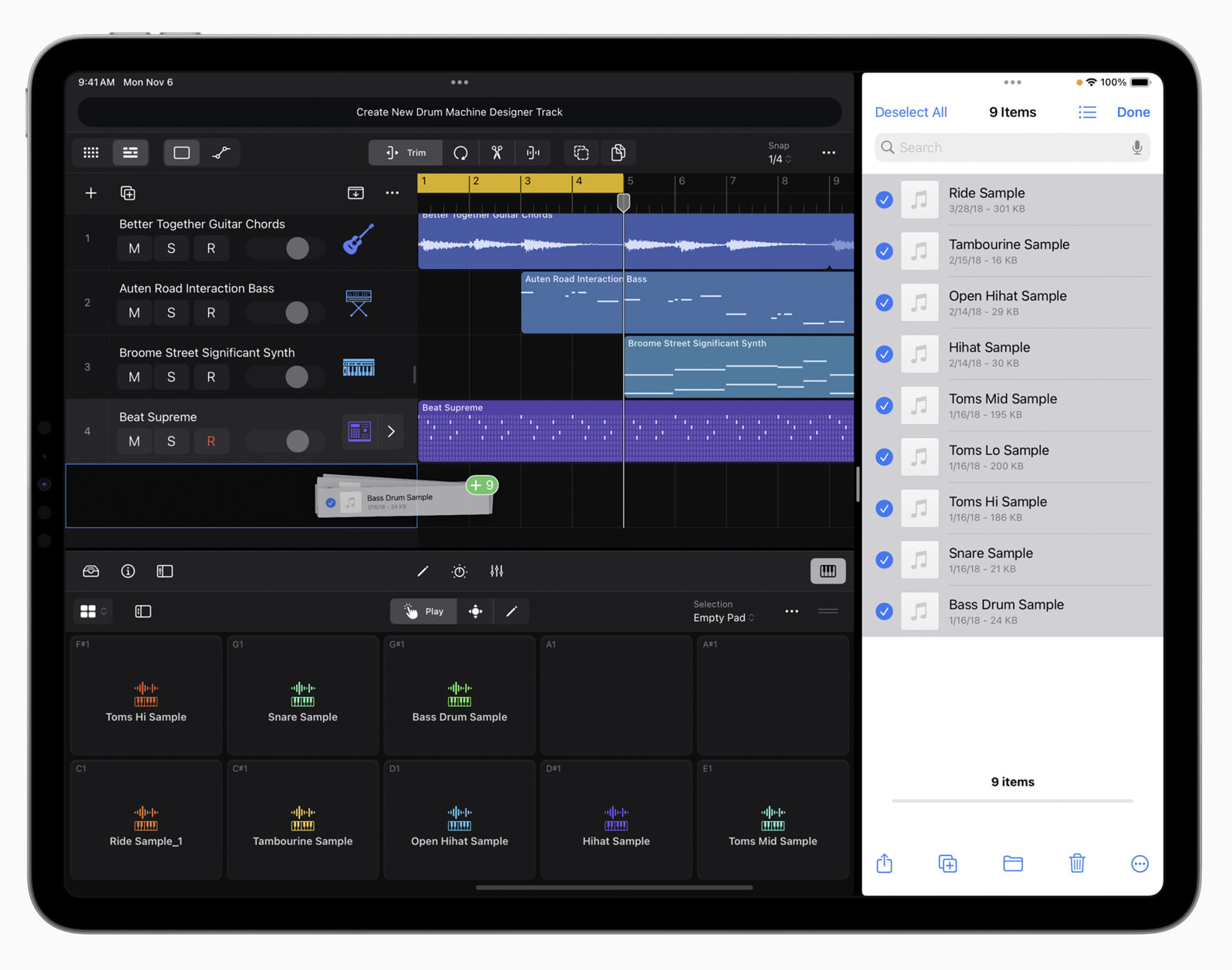 아이패드용 로직 프로 Logic Pro 업데이트 내용