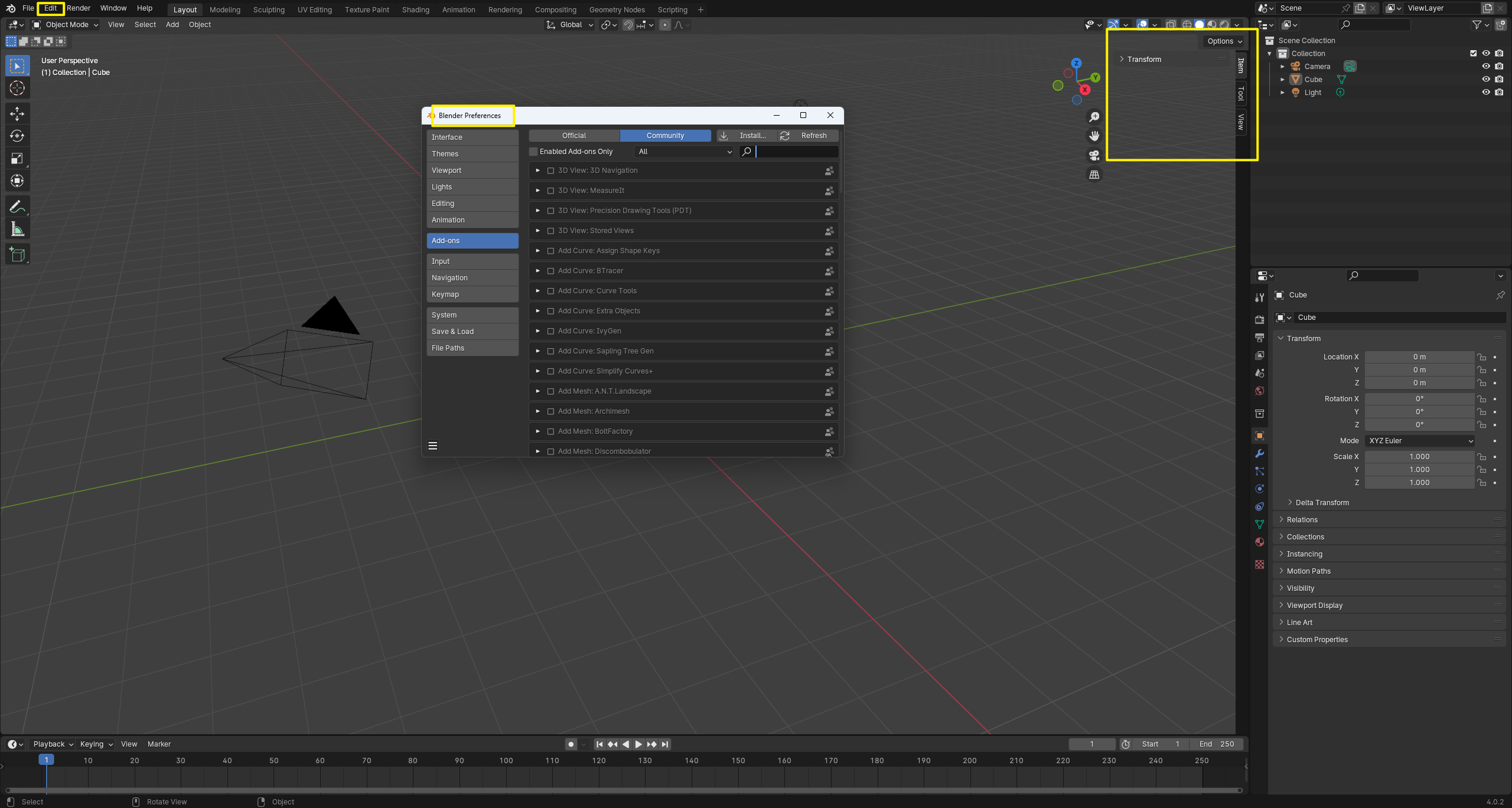 [Blender] Shortcut VUr 애드온 설치