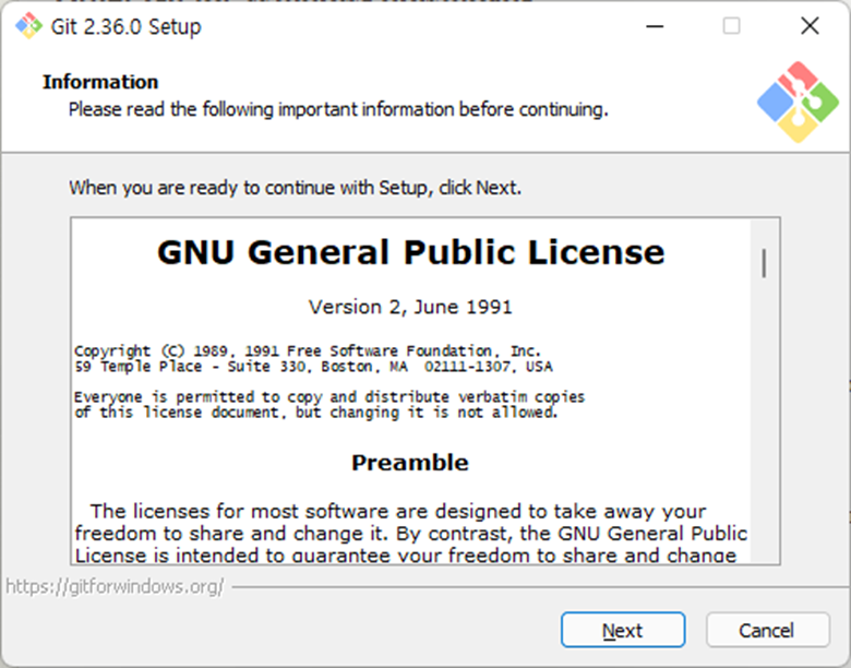[Git] Windows11 64bit 환경 Git 다운로드 및 설치하기 - ① Setup