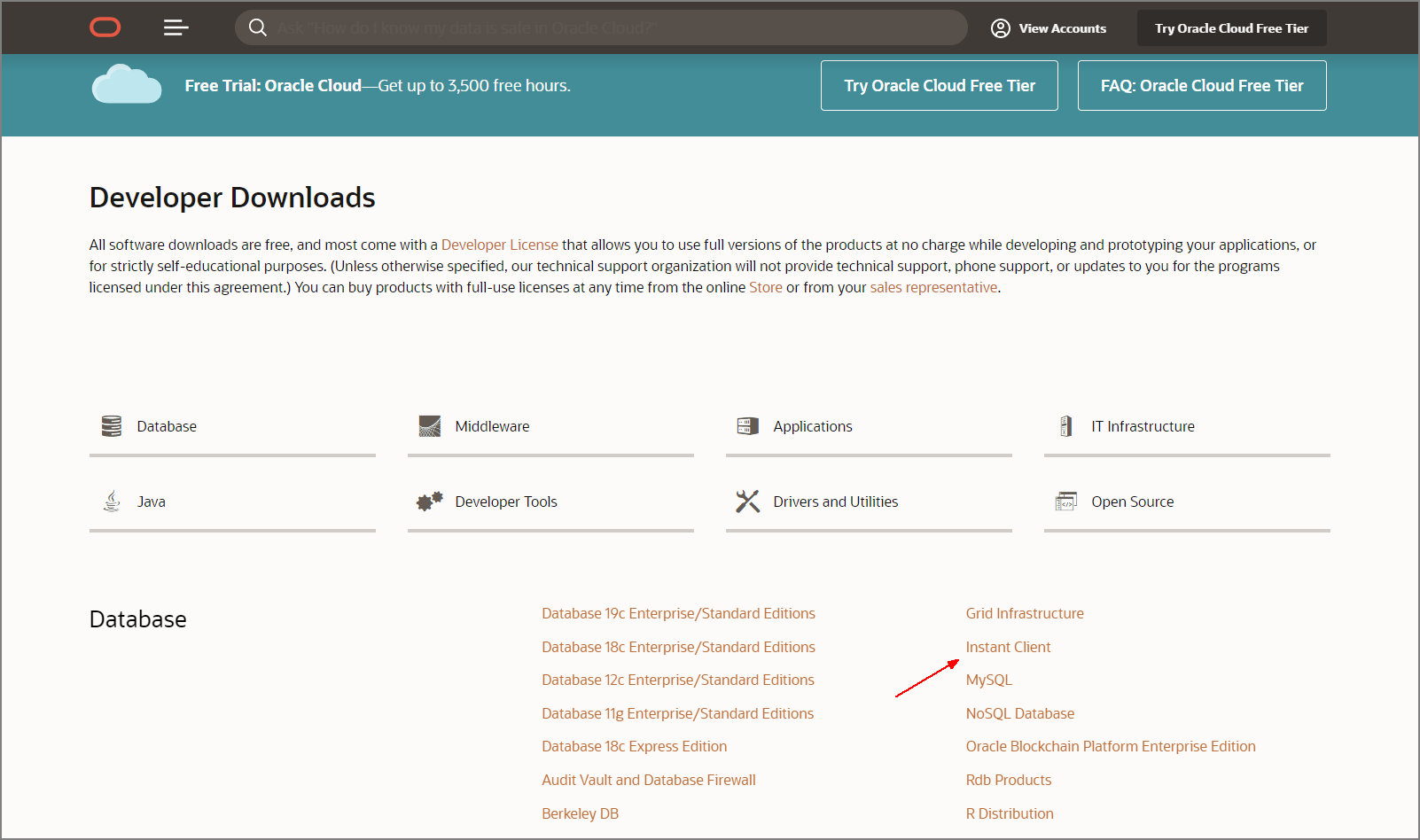 Oracle 데이터베이스 클라이언트 - Instant Client 다운로드/설치