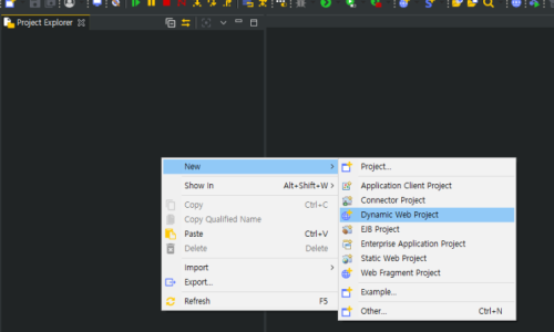 Spring - Dynamic Web Project 설정