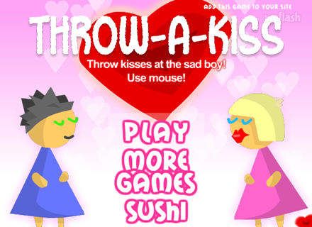 스로우 어 키스 (Throw-A-Kiss) - 플래시게임 | 와플래시 게임 아카이브