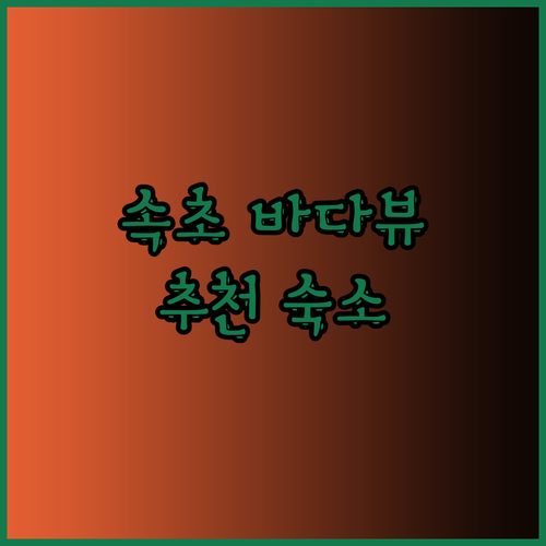속초 바다뷰 숙소 꿀팁 씨크루즈 호텔 마리나베이 호텔더블루테라 중 어디가 좋을까