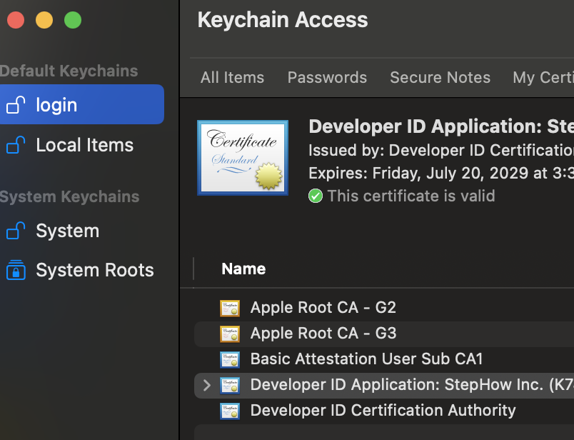 apple 개발자 계정으로 macOS application 코드서명+공증 하기(code sign, notarization) — 여행하는 개발자 해서미