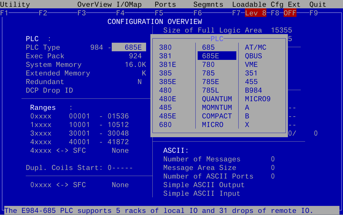 Schneider(슈나이더) Modicon 984 PLC UPLOAD