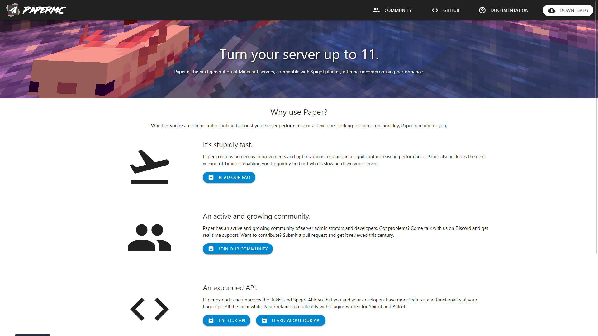 마인크래프트 Paper 서버 소프트웨어 다운로드