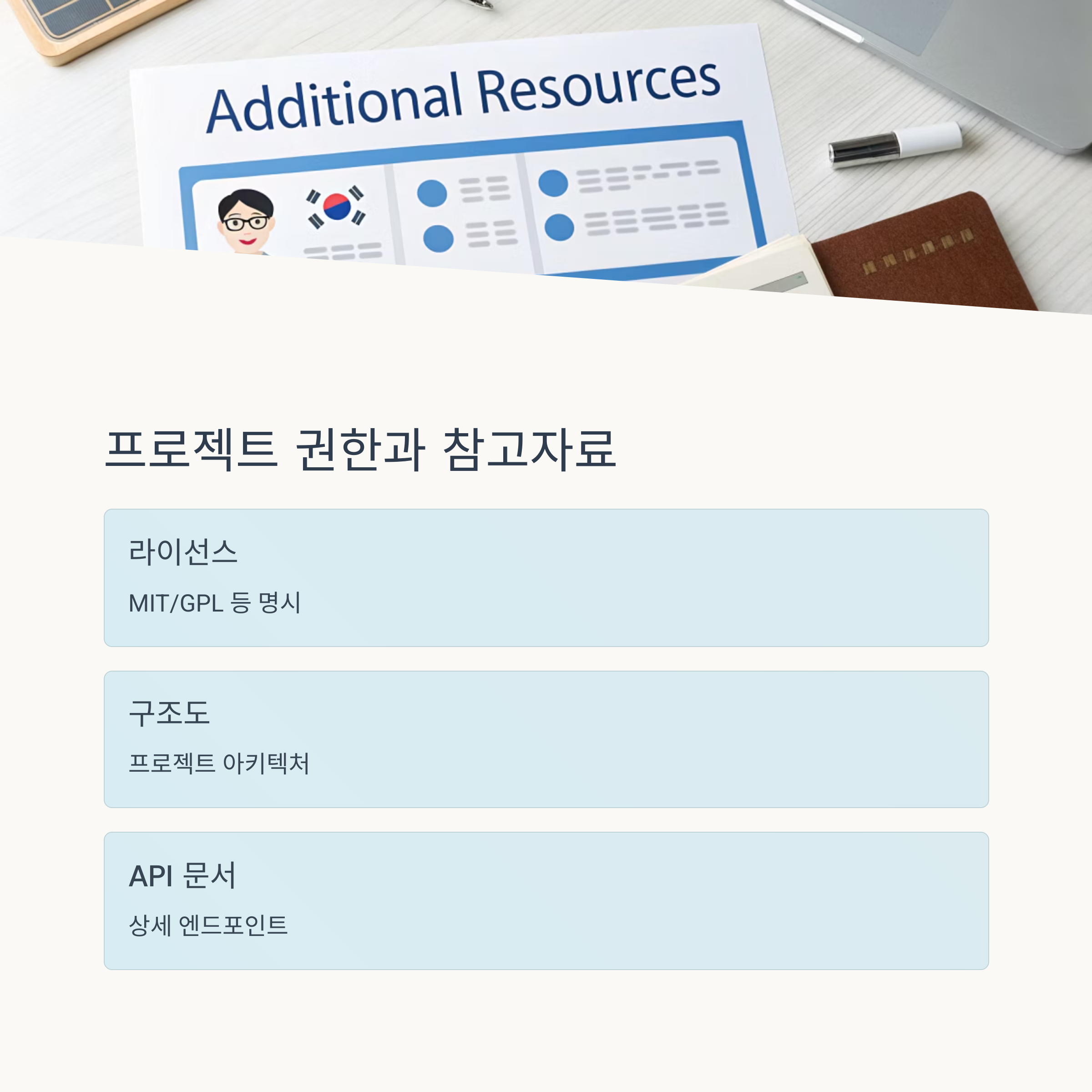 프로젝트 README에 꼭 들어가야 할 항목