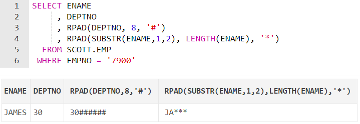 [Oracle] 오라클 LPAD, RPAD 함수 사용법 (0 채우기)