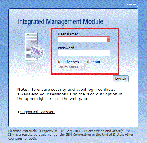 IBM 서버 IMM 설정 방법