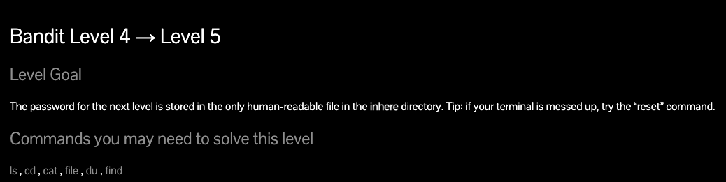 [bandit] level 4 -> level 5 :: bss 영역