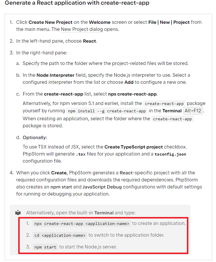 [React.js]cmd 창으로 react프로젝트 옮기기