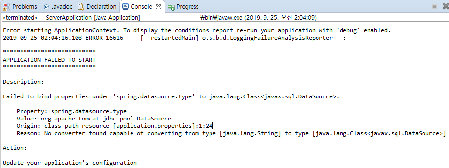 Failed To Bind Properties Under Spring Datasource Type To Java Lang Class Joker