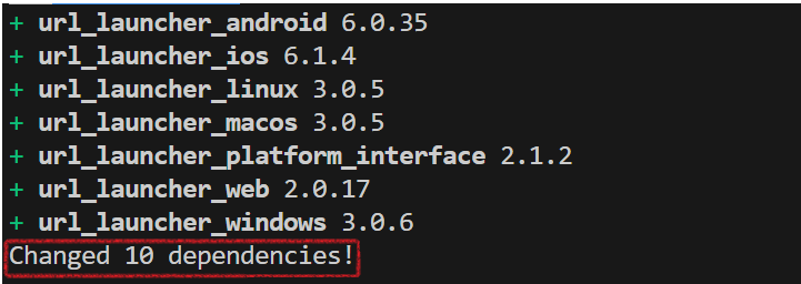 Flutter Url Launcher