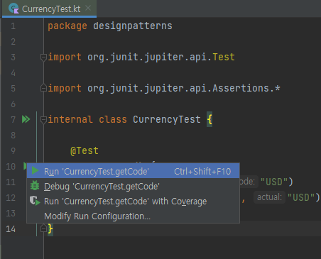 Kotlin - Intellij IDEA 에서 Test(JUnit) 추가