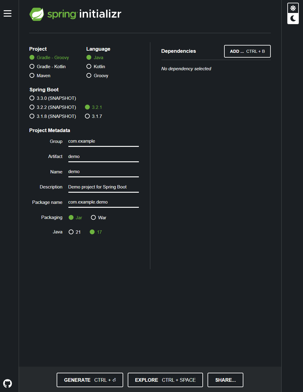Spring Boot 프로젝트 생성: Spring Initializer의 활용법