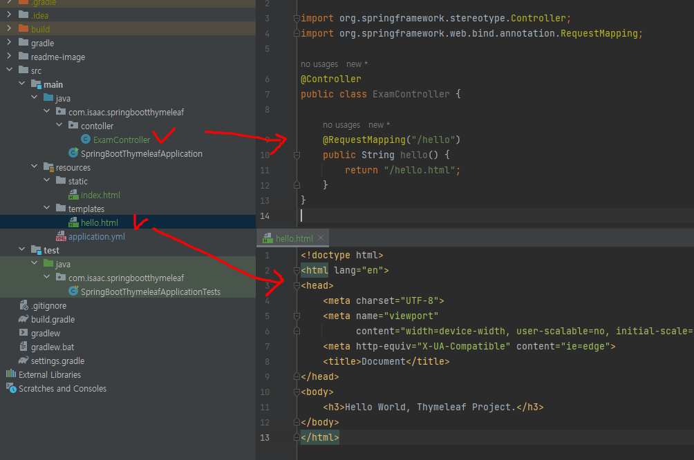 [Spring Boot | Thymeleaf] 타임리프 사용방법 및 시작하기